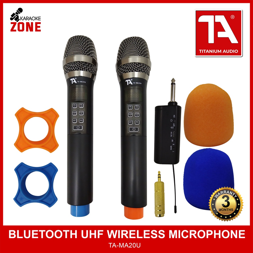 Titanium Audio TA MA20U Wireless Microphone / UHF Wireless Microphone ...