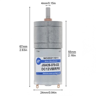 JGA25-370 Geared Motor DC Motor 12V Electric Gear Motor High Torque | Shopee Philippines