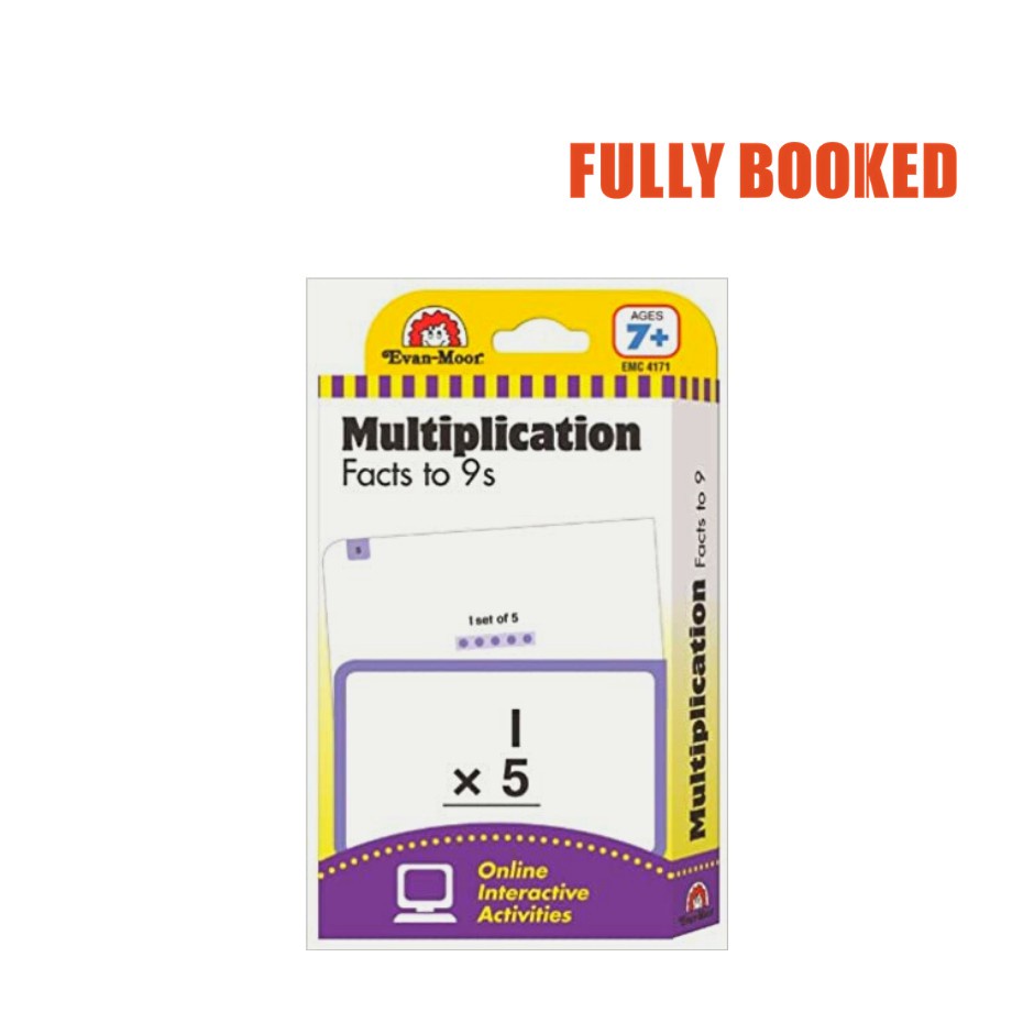Evan-Moor Flashcards: Multiplication Facts to 9s | Shopee Philippines