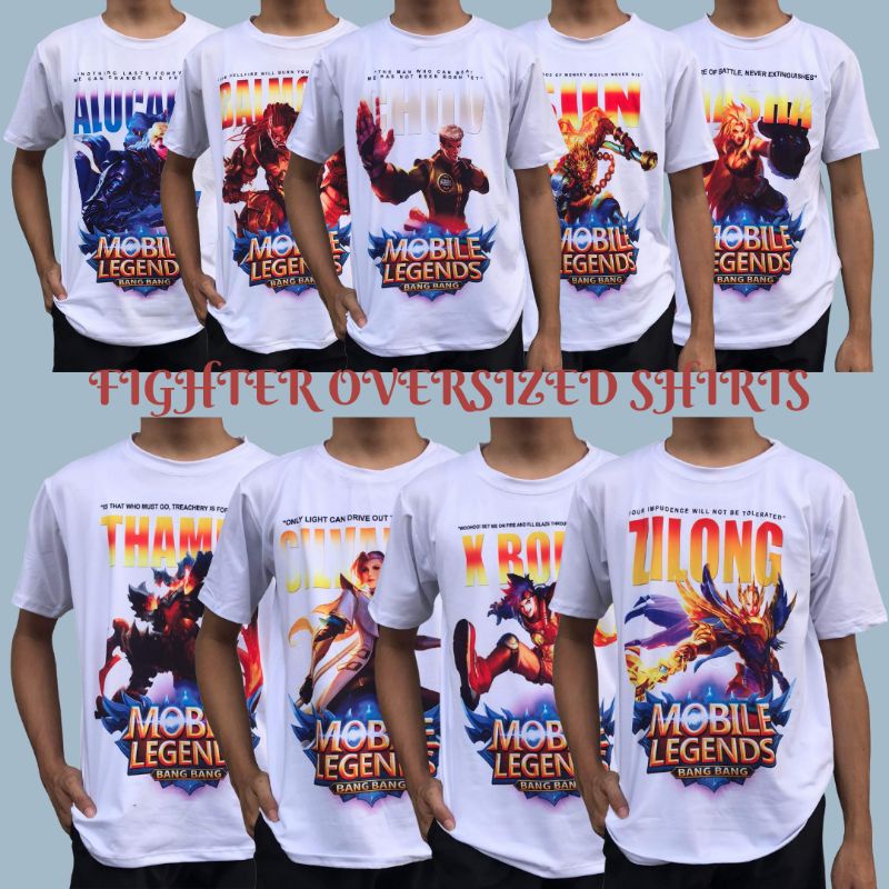 FIGHTER ML T-SHIRT /ALUCARD/BALMOND/CHOU/MASHA/SUN/THAMUZ/XBORG/ZILONG ...