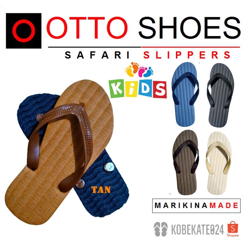 KIDS SAFARI Slippers 🇵🇭 (Unisex) OTTO Shoes / MARIKINA Made | Shopee ...