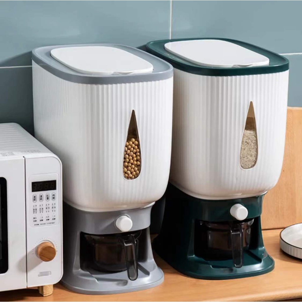 100% Original Smilee Multipurpose Large Capcity Rice Storage Dispenser ...