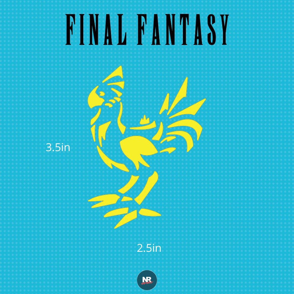 Final Fantasy Chocobo Vinyl Decal Gaming Anime Sticker | Shopee Philippines