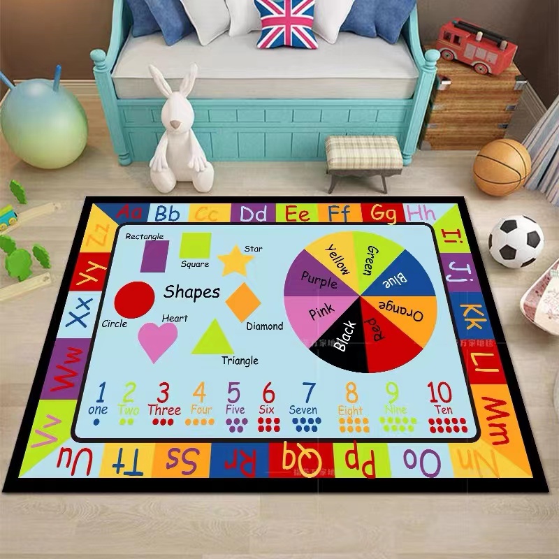 Early Education Digital Children's Carpet Living Room Anti-fall Cushion ...