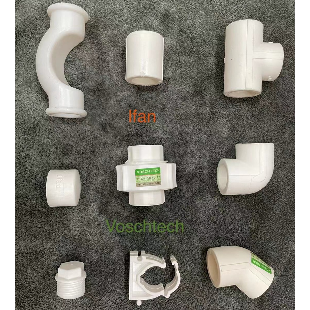 PPR plain Fittings 1/2" 20mm elbow tee coupling endcap plug clip union ...