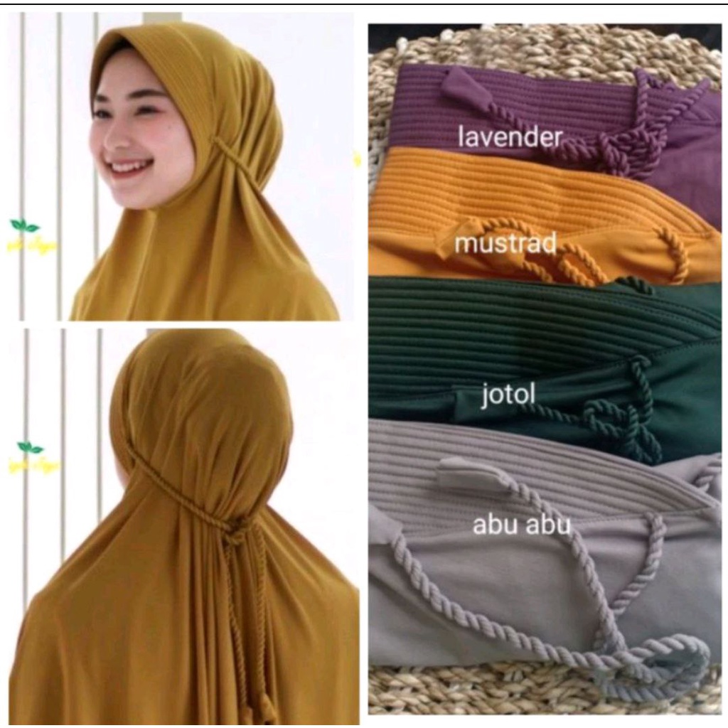 Latest Braided Rope Hijab/Uril Rope/Instant Hijab 2022 Jersy PREMIUM ...