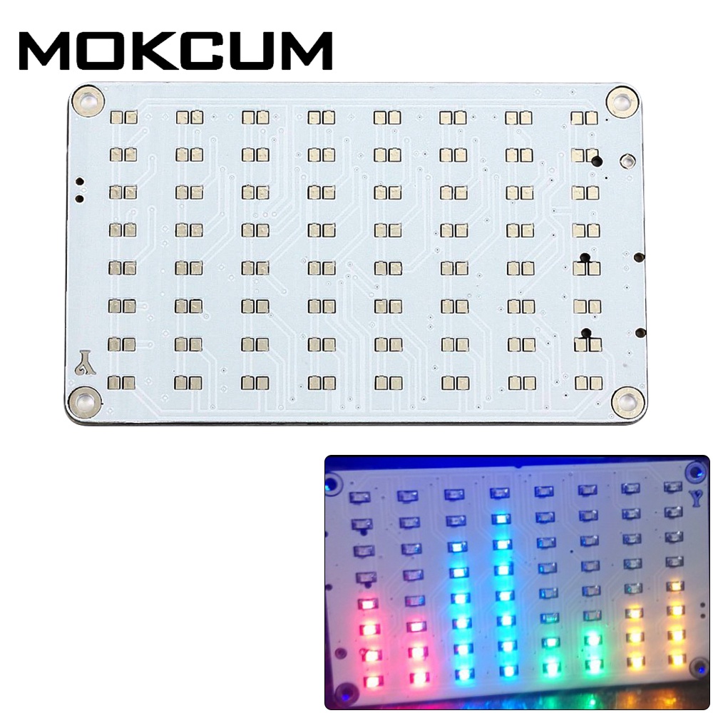 4 Colors 8x8 Fft Audio Spectrum Analyzer Diy Kit Audio Indicator Voice Control Led Matrix 