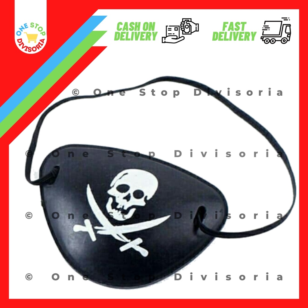 [Free Size] Stretchable | Pirate Eye Patch Halloween Party Costume for ...