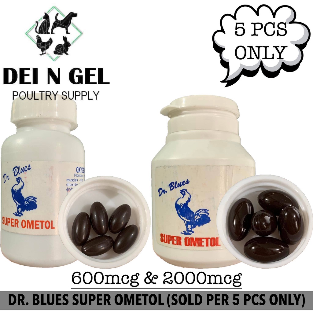 DR. BLUES SUPER OMETOL 600MCG SMALL OR 2000MCG BIG FOR GAMEFOWL (5 ...