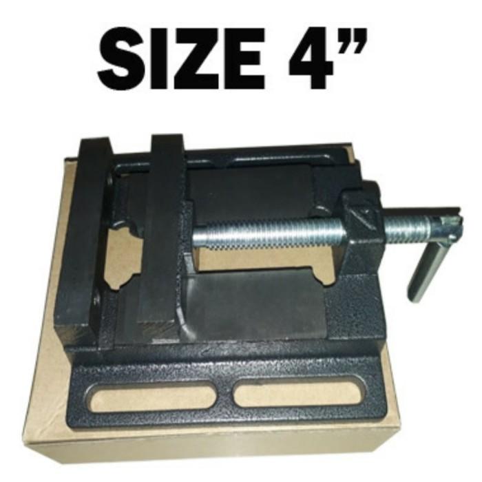 MESIN 4-inch Vise Clamp Tool Sit Drill Stand/Vise / Seat Drill Machine ...