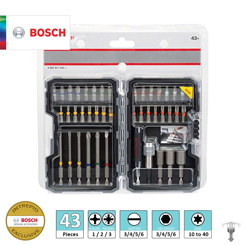 Bosch 2607017164 43 piece Colour Coded Screwdriving Set | Shopee ...