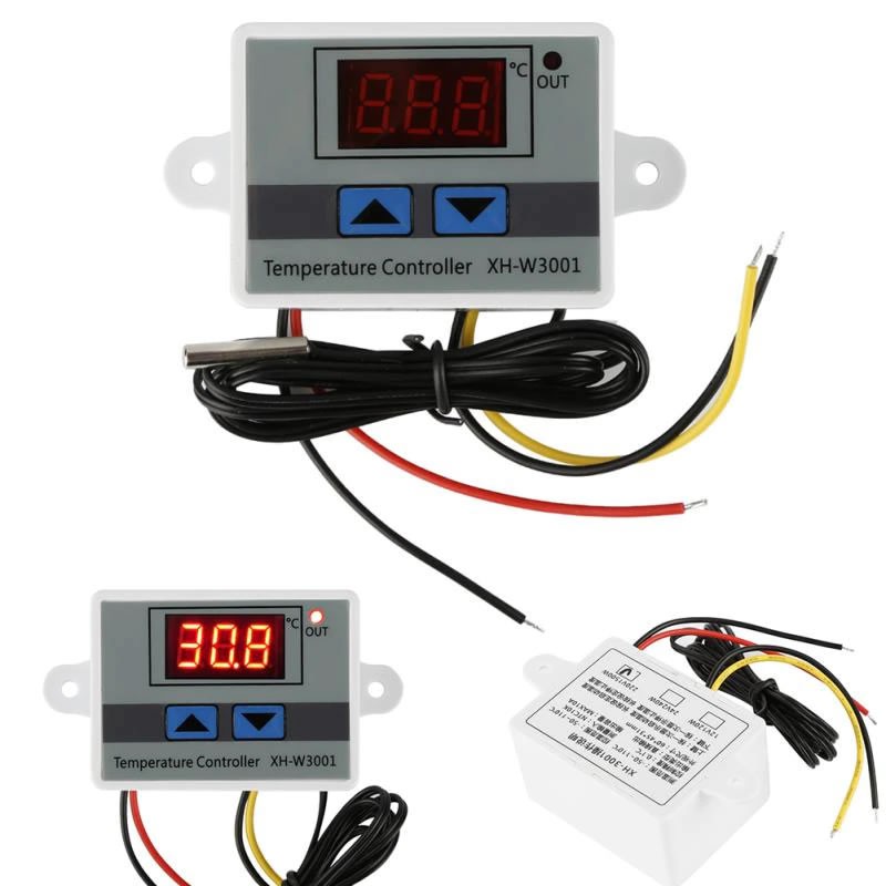 XH-W3001 220V 10A Digital Led Temperature Controller Microcomputer ...