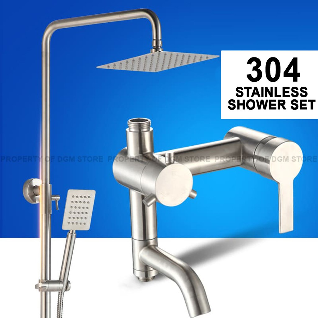 SUS 304 Stainless Shower Set Mixer Faucet Matte Design (LT-8314 ...