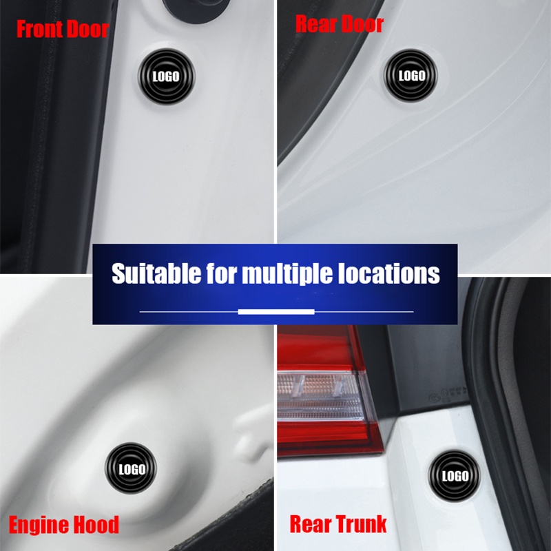 RTO [Thicken] Mazda Car Shock Absorber Gasket Car Door Sound Insulation ...