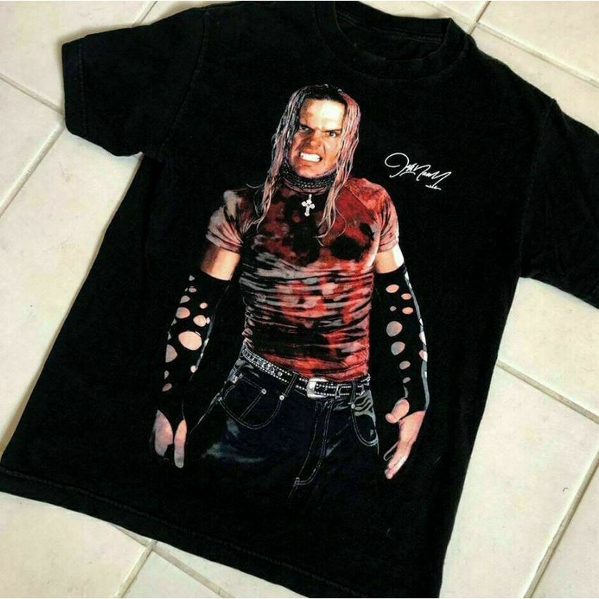 Black Shirt With Vtg Jeff Hardy Wwe S To | Shopee Philippines
