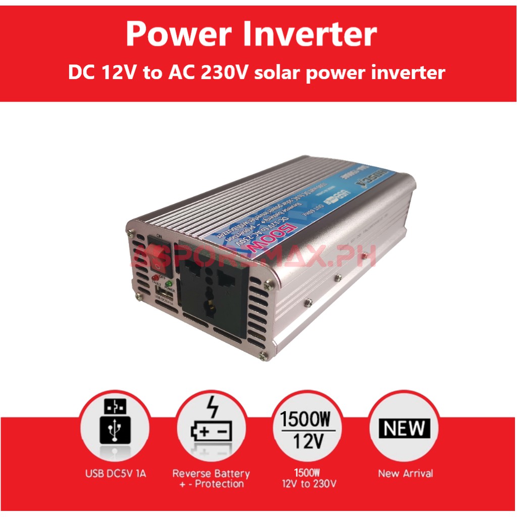 BOSCA INVETER 12V TO 220V 500w 1000w 1500W 2000W12V DCTo 220-230V AC ...