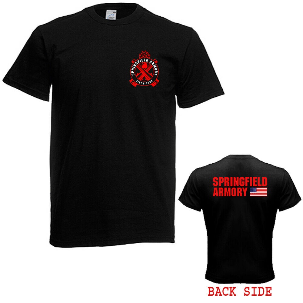 Men's T-Shirts classic and unique Springfield Armory US Flag Logo Guns ...