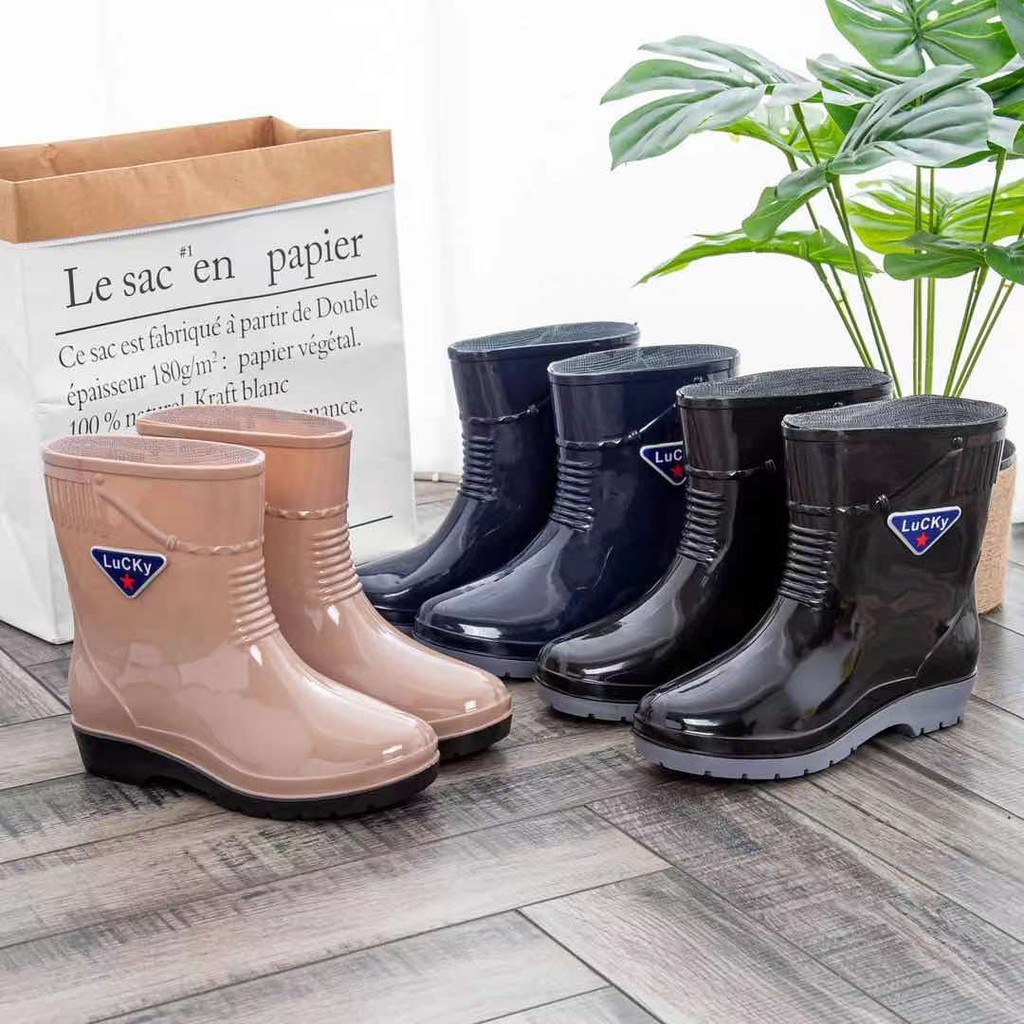 New High Cut Rain Boots (Bota) For Ladies Rain shoes women's centre ...