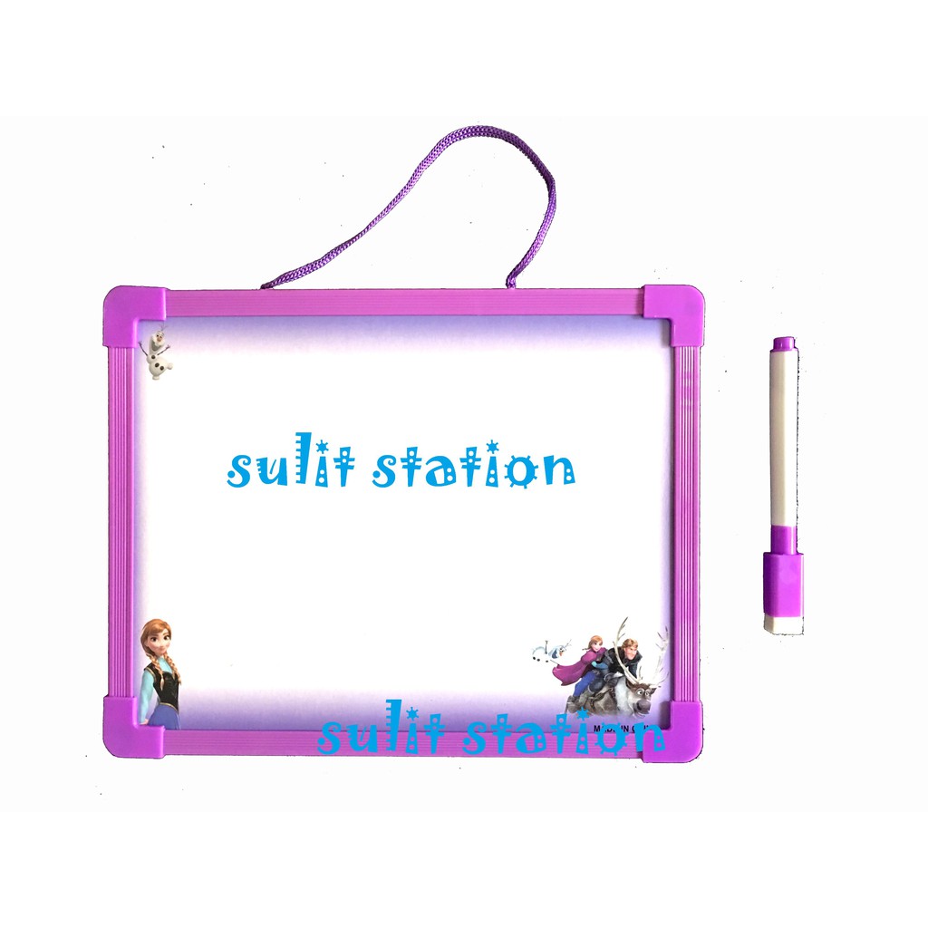 2in1 FROZEN ELSA ANNA DRAWING WRITING EDUCATIONAL LEARNING WHITE BOARD ...