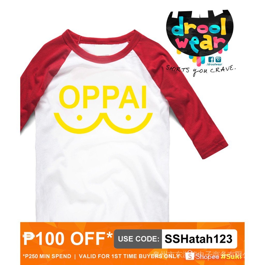One Punch Man Oppai 3/4 sleeves shirt (Saitama) | Shopee Philippines
