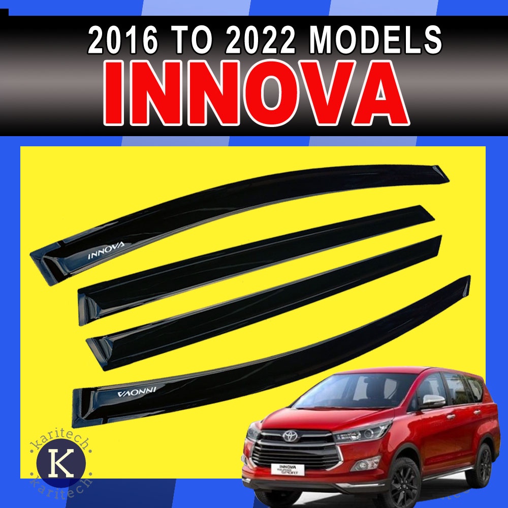 Innova 2016 to 2022 Rain Guard Window Visor | Shopee Philippines
