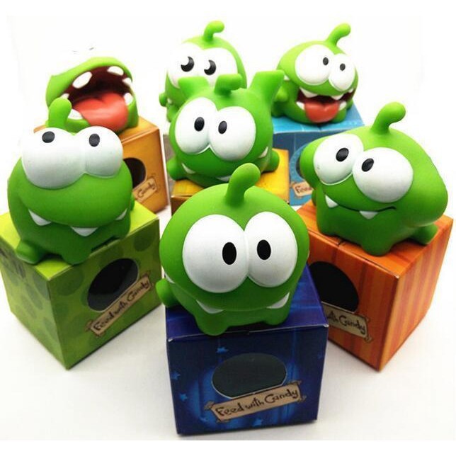 Toy Display Frog Cut The Rope Frog Number Candy Figure Premium Games ...