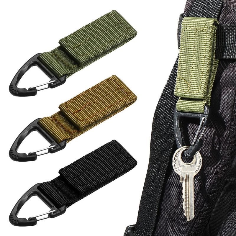 Portable Military Tactical Hanging Key Hook Clip Buckle Nylon Webbing Belt Carabiner for Outdoor ...