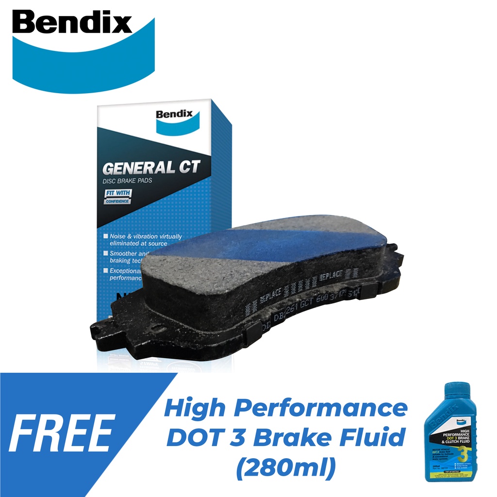 Bendix Brake Pads GCT DB2261 Front Set for Toyota Vios and Yaris 2013-2023 | Shopee Philippines