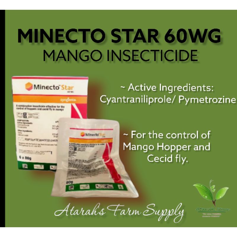 COD! Minecto Star 60WG Insecticide for Mango (80gms) | Shopee Philippines