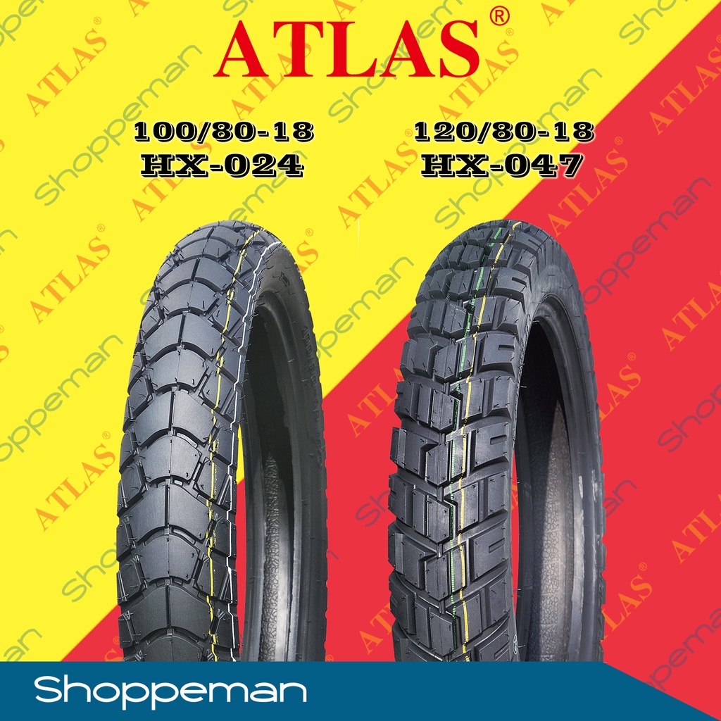 ATLAS MOTORCYCLE TIRES - SIZE 18 100/80-18 120/80-18 | Shopee Philippines
