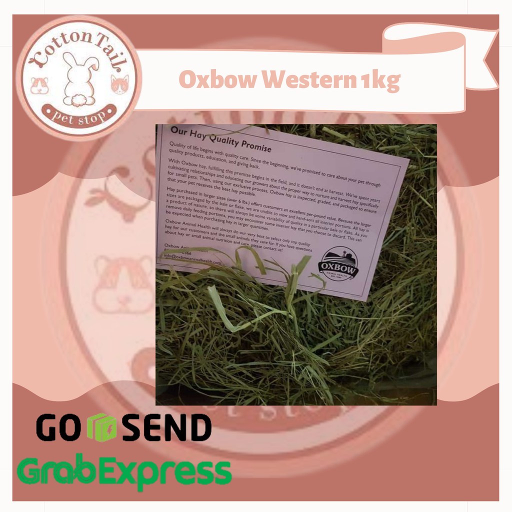 Oxbow Timothy Rabbit Grass 1kg Timothy Hay Rabbit Food 1kg | Shopee ...