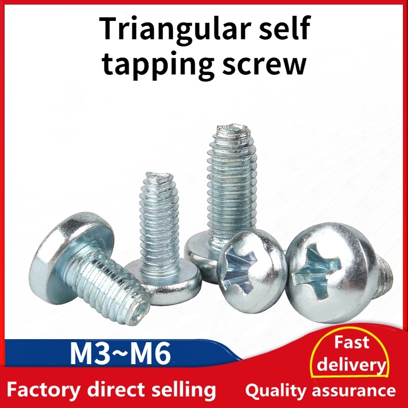 Pan head triangular screw self tapping locking screw hardened cross ...