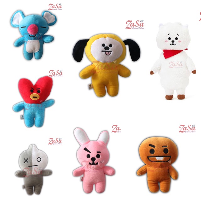 Bt21 Doll Jumbo BTS All Quality Characters Chimmy Tata Van Rj Chooky Shooky Mang | Shopee ...