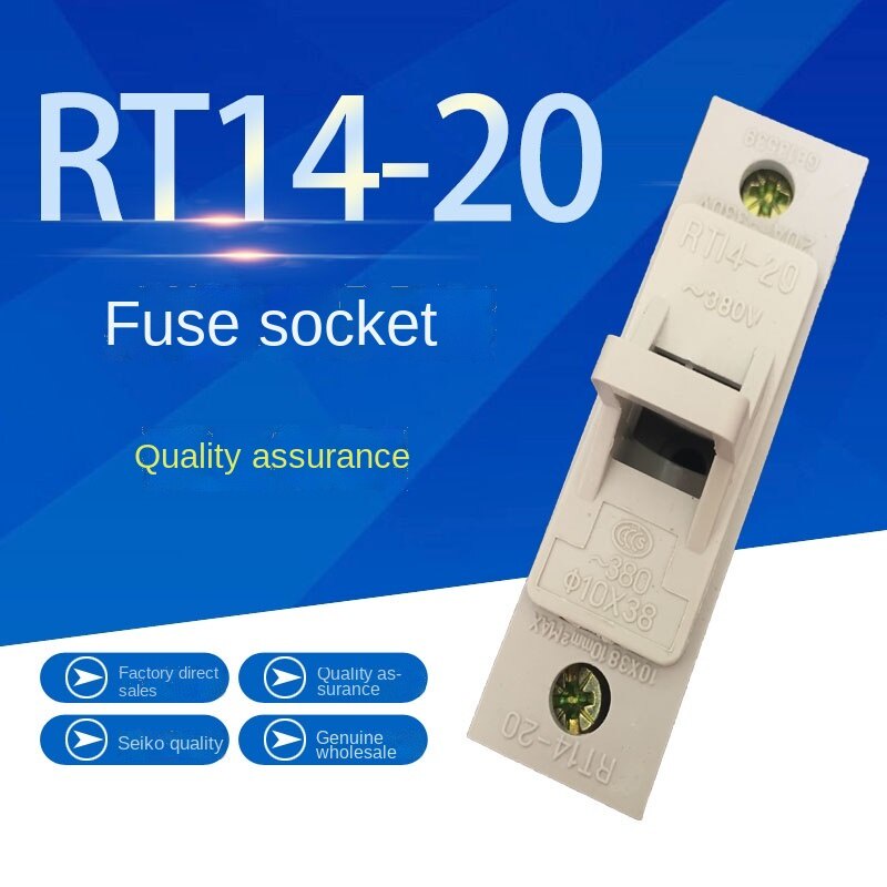 May-ari ng Fuse RT14-20 fuse holder fuse base fuse fuse core na tanso ...