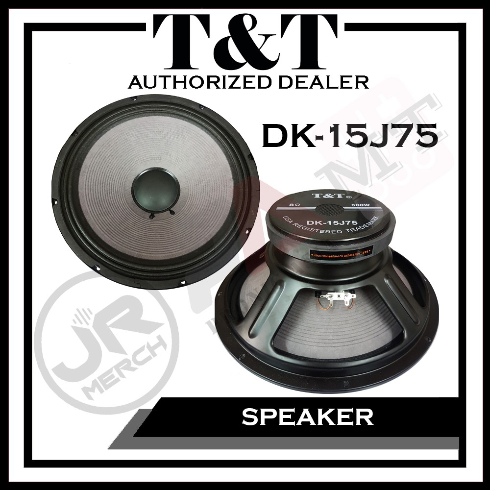 T&T (DK-15J75) 15" 500 watts 8 ohms Mid-Bass Instrumental Speaker ...