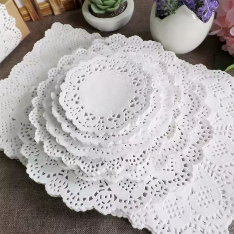 RTistry - 50/100pcs White Paper Doilies Sizes 3.5", 4", 4.5", 5", & 5.5 ...