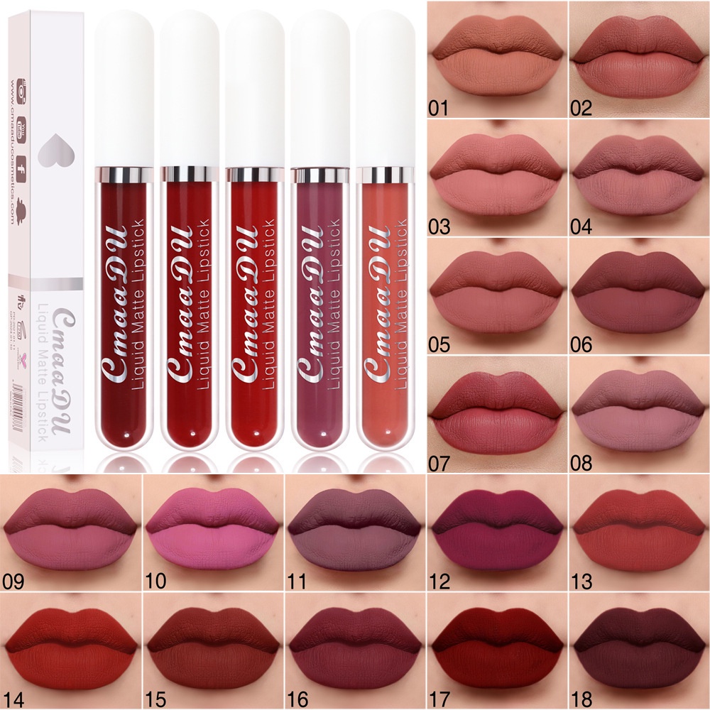Matte Lip Mud Lipstick/Lip and cheek dual-use blush lipstick lip glaze ...