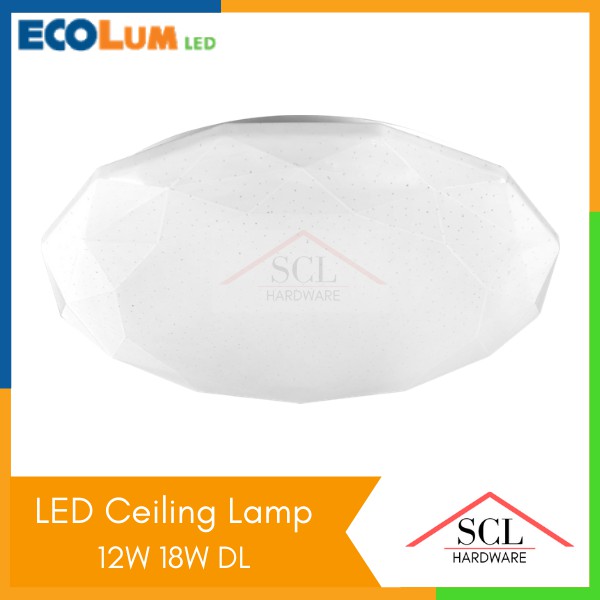 ECOLUM LED Ceiling Lamp Round 12W 18W | Shopee Philippines