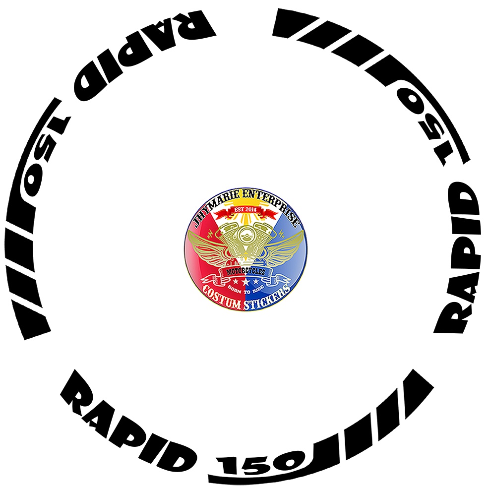 RAPID 150 MAGS STICKER set for 2 mags front and rear both sides ...