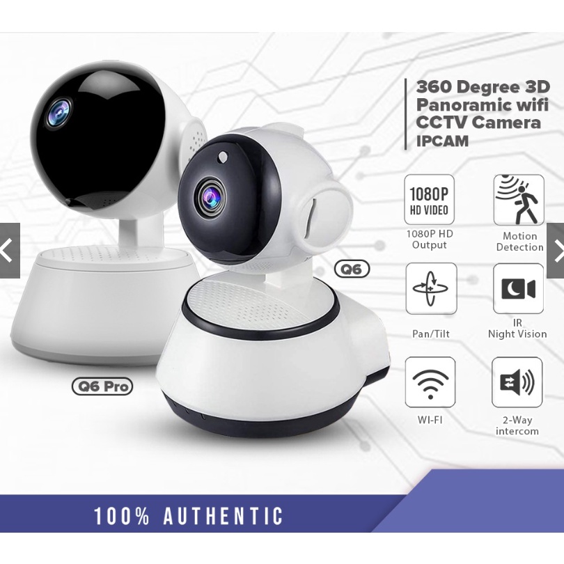 V380 IP Cam 360 degree 3D panoramic wifi CCTV Camera IPCam | Shopee ...