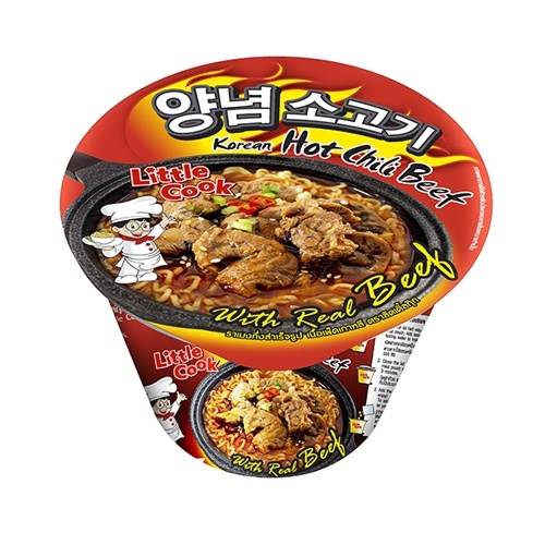 Little Ku instant noodle Korean Spicy Beef flavor 150g/Little Cook ...