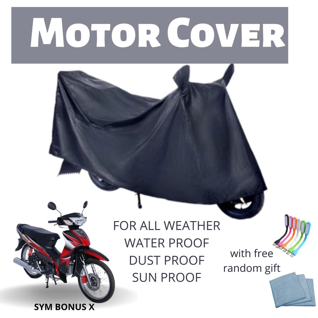 SD - MOTOR COVER for SYM BONUS X Waterproof Motorcycle Cover Black ...