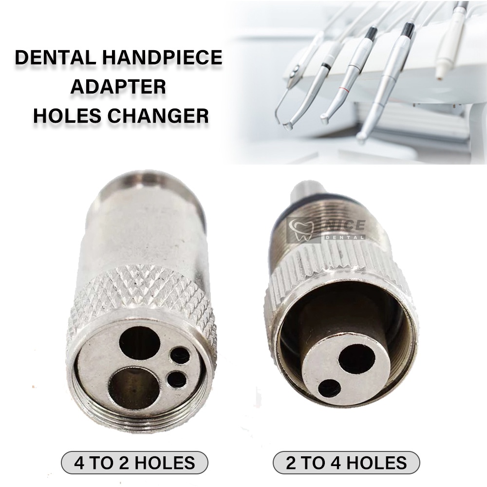 NICEDEN 1pcs Dental Handpiece spare part Adapter 2 to 4/ 4 to 2 ...