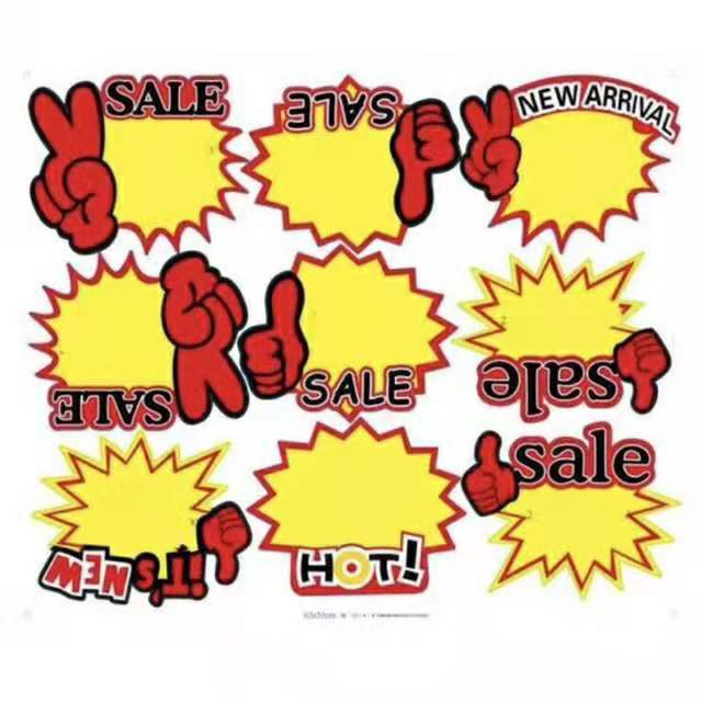 Taiwan style store goods price card price tag big size 10pcs | Shopee ...