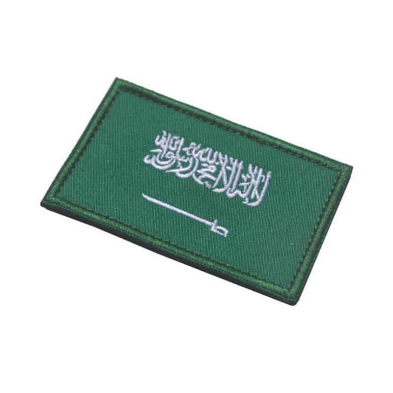 1pc Saudi Arabia Flag Army Velcro Badge Tactical Morale Embroidery ...