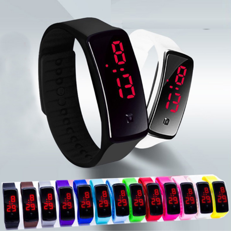 LED bracelet waterproof sports male and female students sports fashion ...