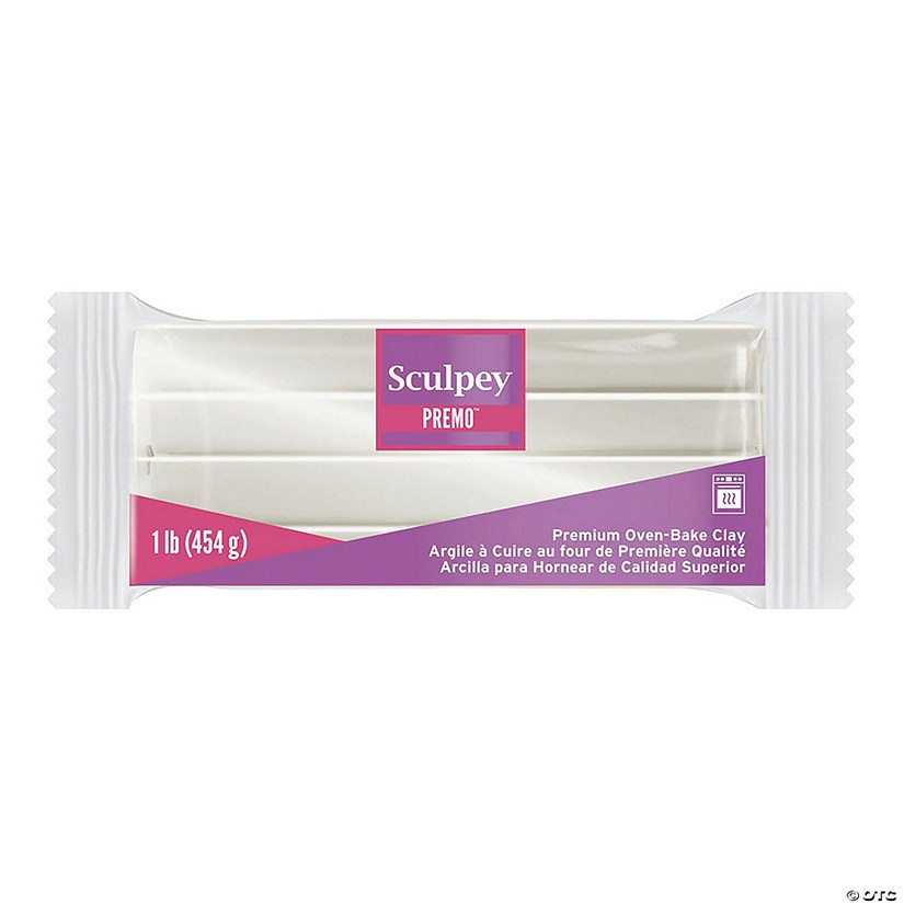 Premo Sculpey White Black Polymer Clay 8oz - 1 Lb. Oven-Bake Modeling ...