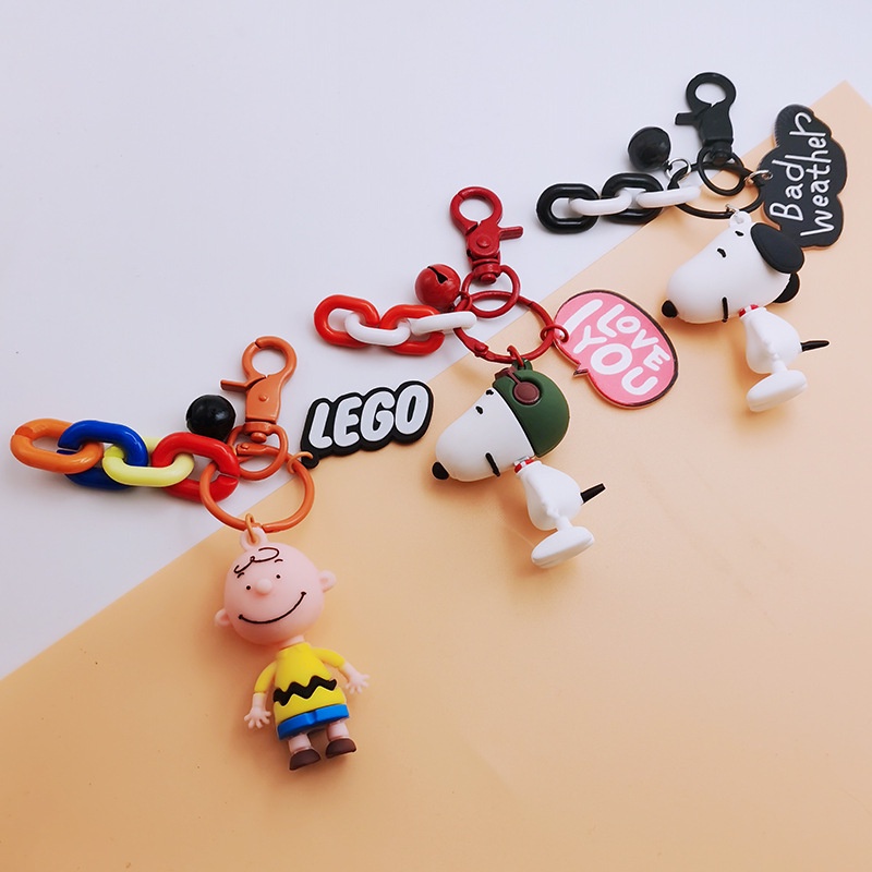 Cute Cartoon Snoopy Doll Keychain Keychain Keychain Bag Pendant ...