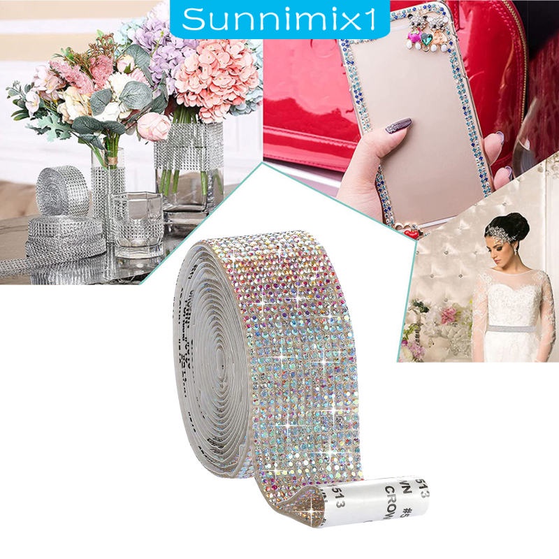 COD!!! Self-Adhesive Rhinestone Diamond Ribbons Sticker Phone 1.4cm ...