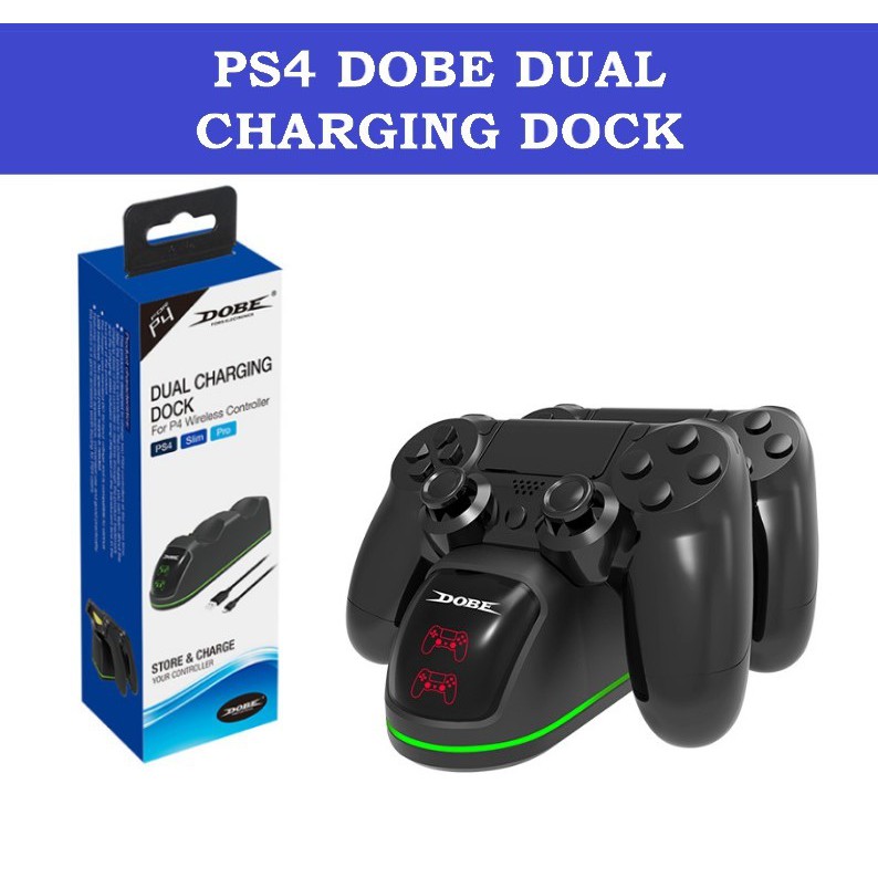 DOBE PS4 Controller Dual Charging Dock Station (Circle Light) | Shopee ...